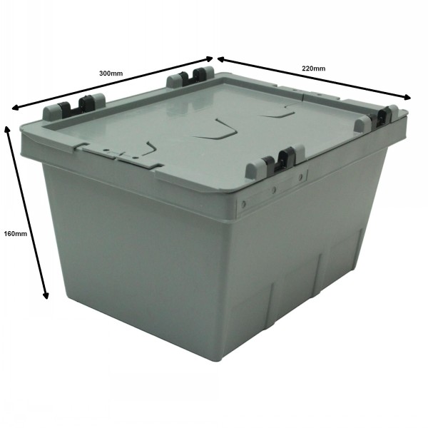 Attached Lid Distribution Container 30cm 06 Litre V2 | 3JC