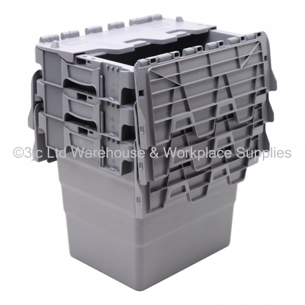 Attached Lid Distribution Container 40cm 32 Litre | 3JC