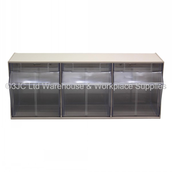 Excel Clearview Tilt Front Parts Storage 3 Compartment | 3JC