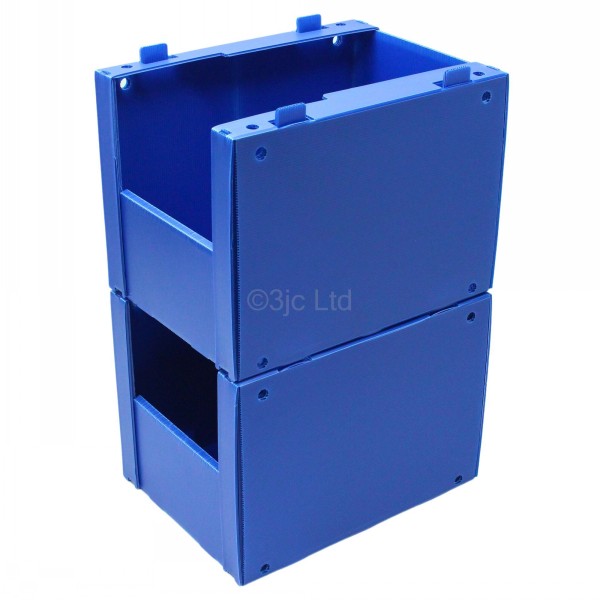 Correx Type Stacking Pick Boxes 400 x 300 x 300mm | 3JC