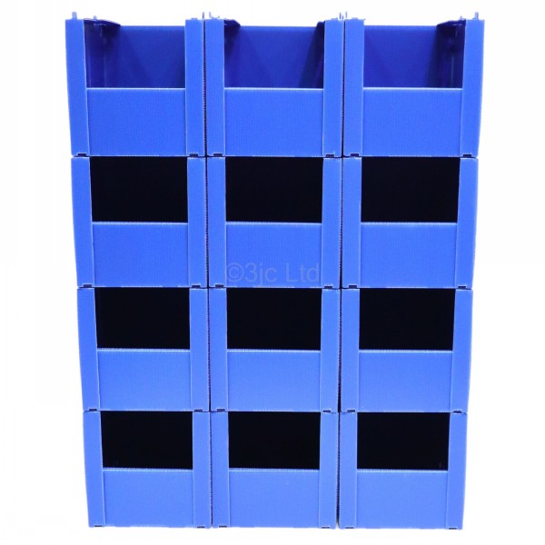 Correx Type Stacking Pick Boxes 400 x 300 x 300mm | 3JC