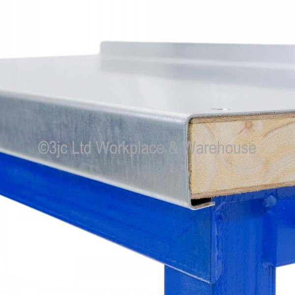 Heavy Duty Workbench Wood & Steel Top With Cupboard | 3JC