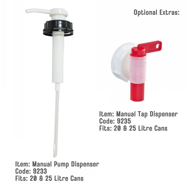 Plastic Stackable Jerry Can With Cap 25 Litre UN | 3JC