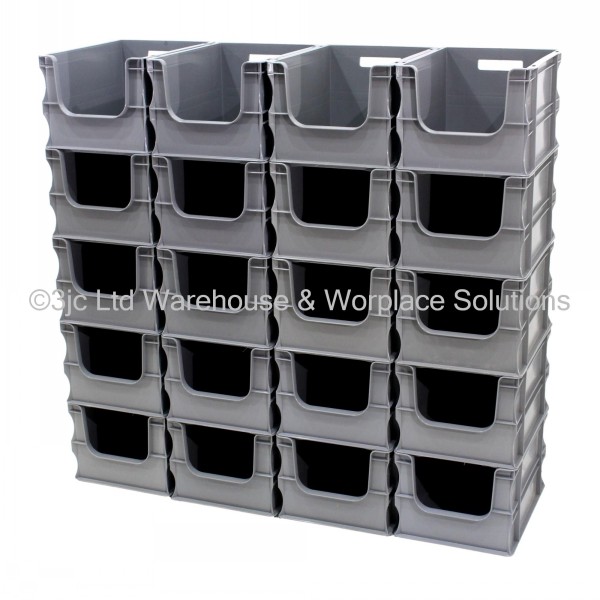 Heavy Duty Stacking Euro Box 40cm 20 Litre Open Front | 3JC