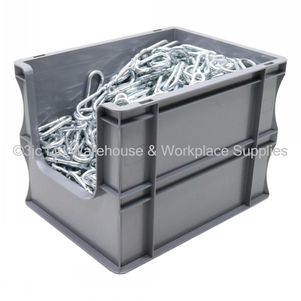 Heavy Duty Stacking Euro Box 40cm 25 Litre Open Front | 3JC