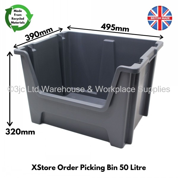 50 Litre XStore Order Picking Bin | 3JC