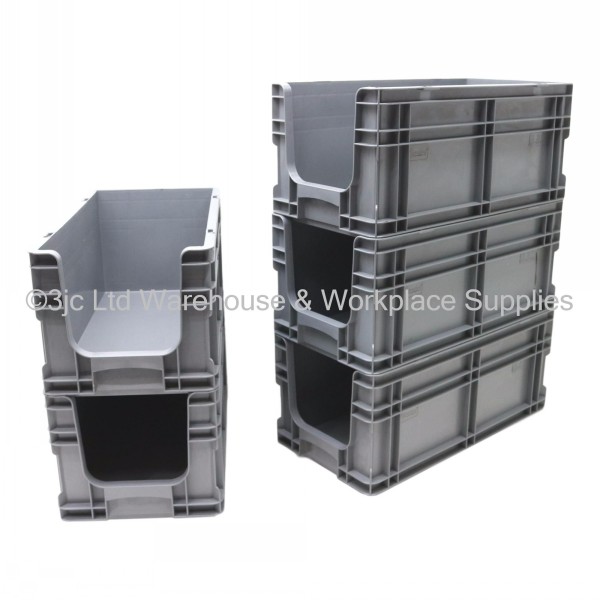 Heavy Duty Stacking Euro Box 50cm 22 Litre Open Front | 3JC