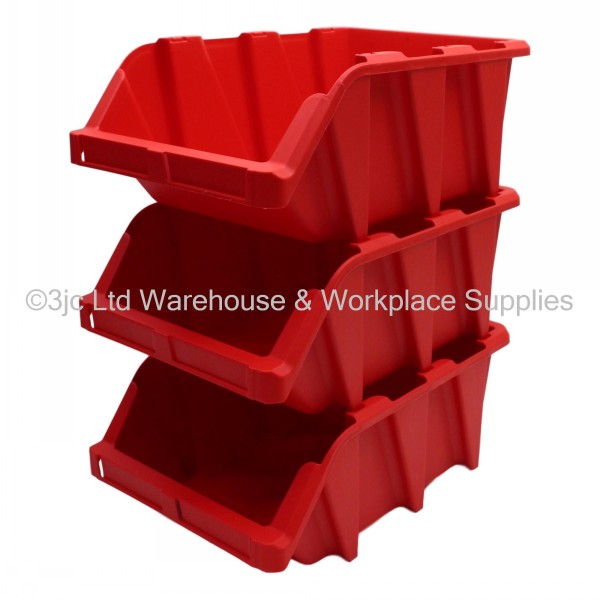 Stack & Nest Plastic Parts Bins Size G 10 Pack | 3JC