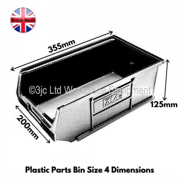 Plastic Parts Bins Size 4 (XL4) | 3JC