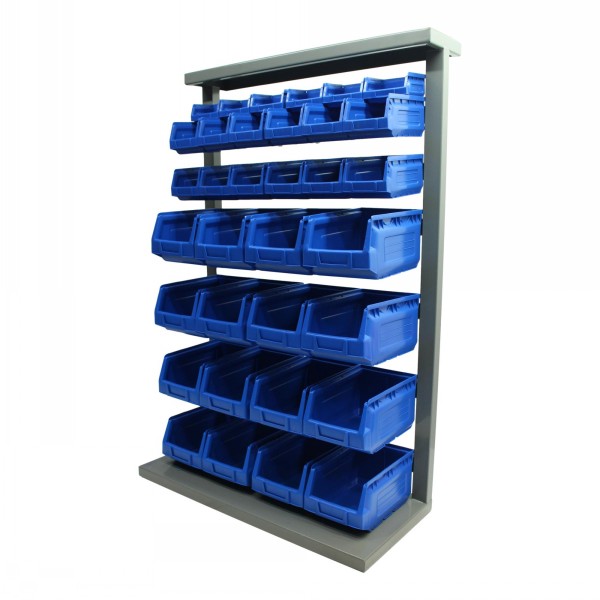 Heavy Duty Parts Bin Stand Freestanding 34 Bin | 3JC