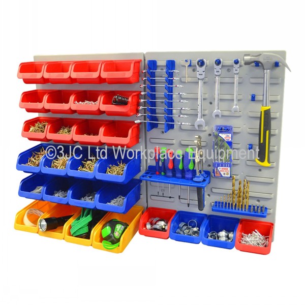 Wall Panel Bin & Tool Tidy Kit 43 Piece | 3JC