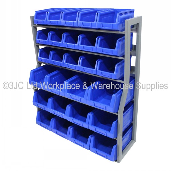 Heavy Duty Parts Bin Stand Freestanding 27 Bin | 3JC