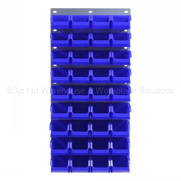 ProBin Size 02 Plastic Parts Bins & Wall Panel Set 03 | 3JC