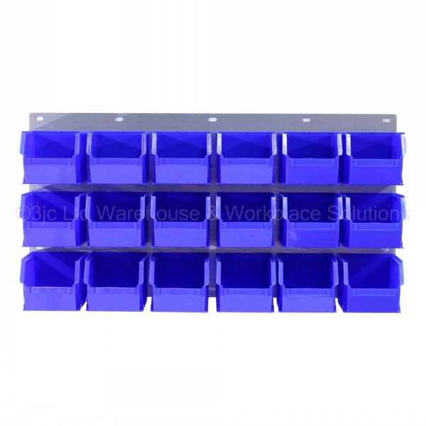 ProBin Size 06 Plastic Parts Bins & Wall Panel Set 02 | 3JC