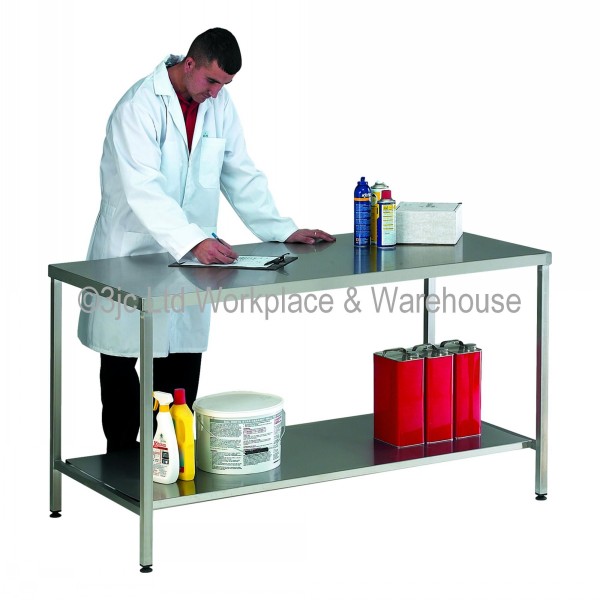 Stainless Steel Work Table With Lower Shelf | 3JC