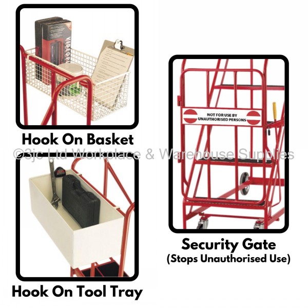 Industrial Mobile Access Steps 610mm Wide | 3JC