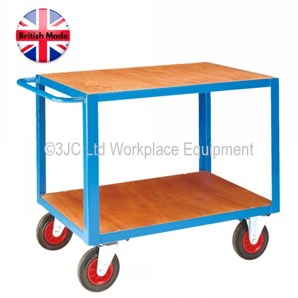 Very Heavy Duty Tray Trolley Table 2 Tier 500kg Capacity | 3JC