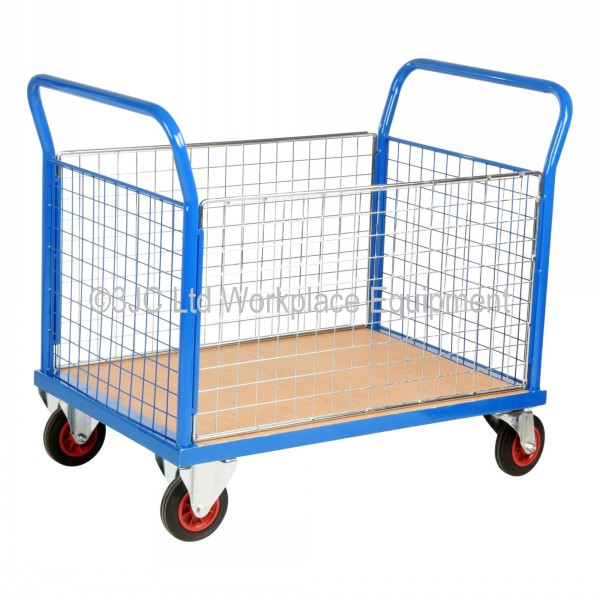 Classic Platform Trolley Mesh Sides 500kg Capacity | 3JC