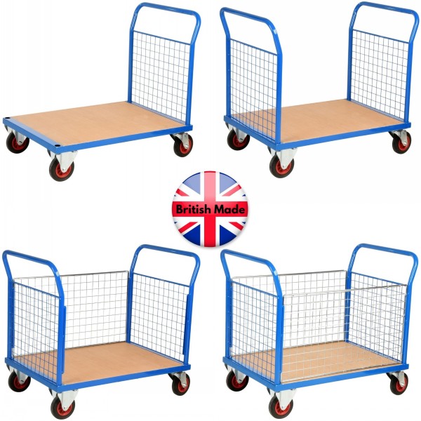Classic Platform Trolley Mesh Sides 500kg Capacity | 3JC