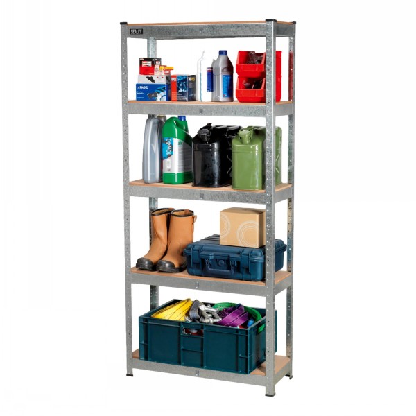 Sealey Shelving Bay 5 Levels Galvanised 300mm Deep | 3JC