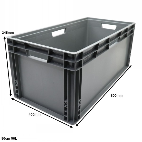 Heavy Duty Stacking Euro Box 80cm Size 7 (96 Litre) | 3JC