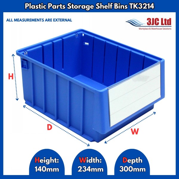 Plastic Parts Shelf Bins TK3214 | 3JC