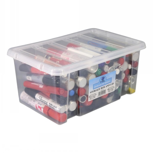 TML Clear Plastic Storage Box & Lid Size 02 (8 Litre) | 3JC