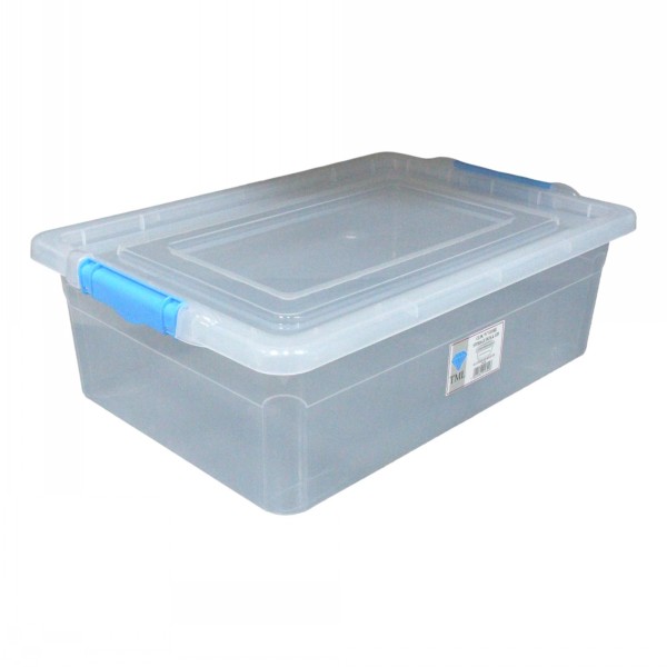 TML Click 'n' Store Clear Plastic Box (32 Litre) | 3JC