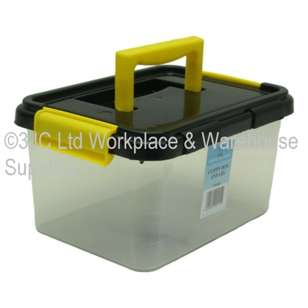 TML Clear Plastic Storage Box & Clippy Lid 3.5 Litre | 3JC