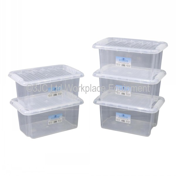 TML Clear Plastic Storage Box & Lid Size 03 (13 Litre) | 3JC
