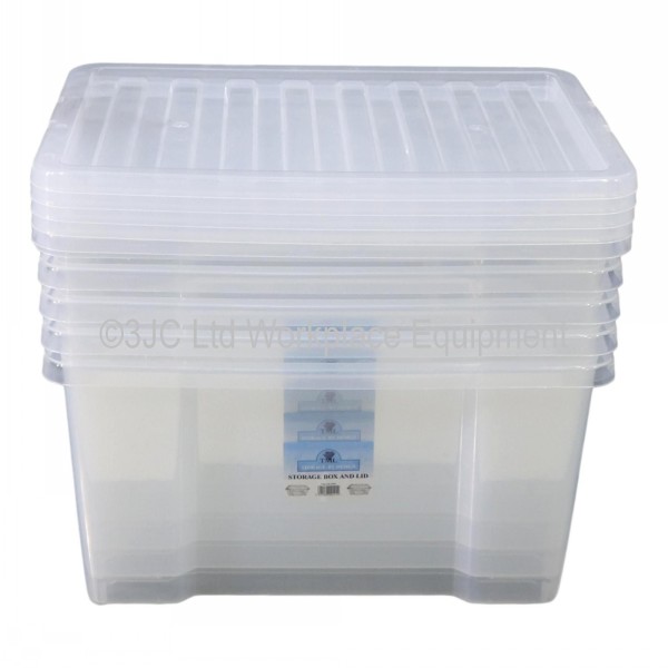 TML Clear Plastic Storage Box & Lid Size 09 (50 Litre) | 3JC