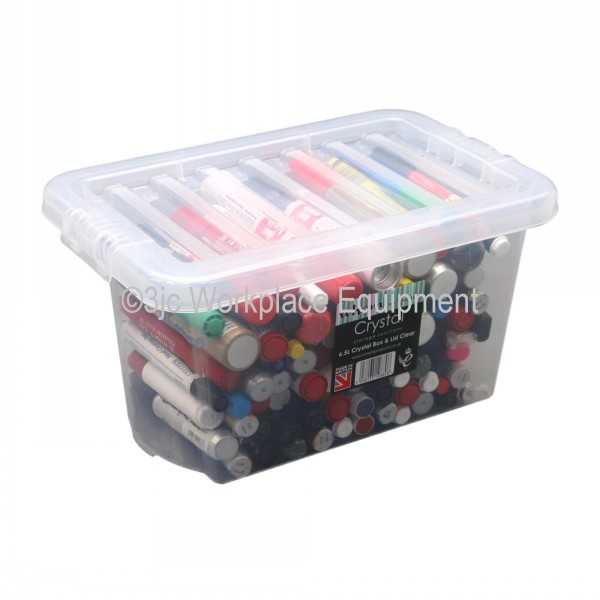 Wham Crystal Plastic Storage Box & Lid Size 02 (7 Litre) | 3JC