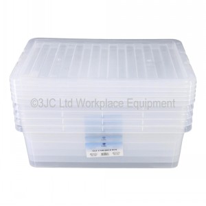 TML Clear Plastic Storage Box & Lid Size 07 (32 Litre) | 3JC