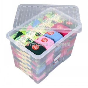 Wham Crystal Plastic Storage Box & Lid Size 18 (80 Litre) | 3JC